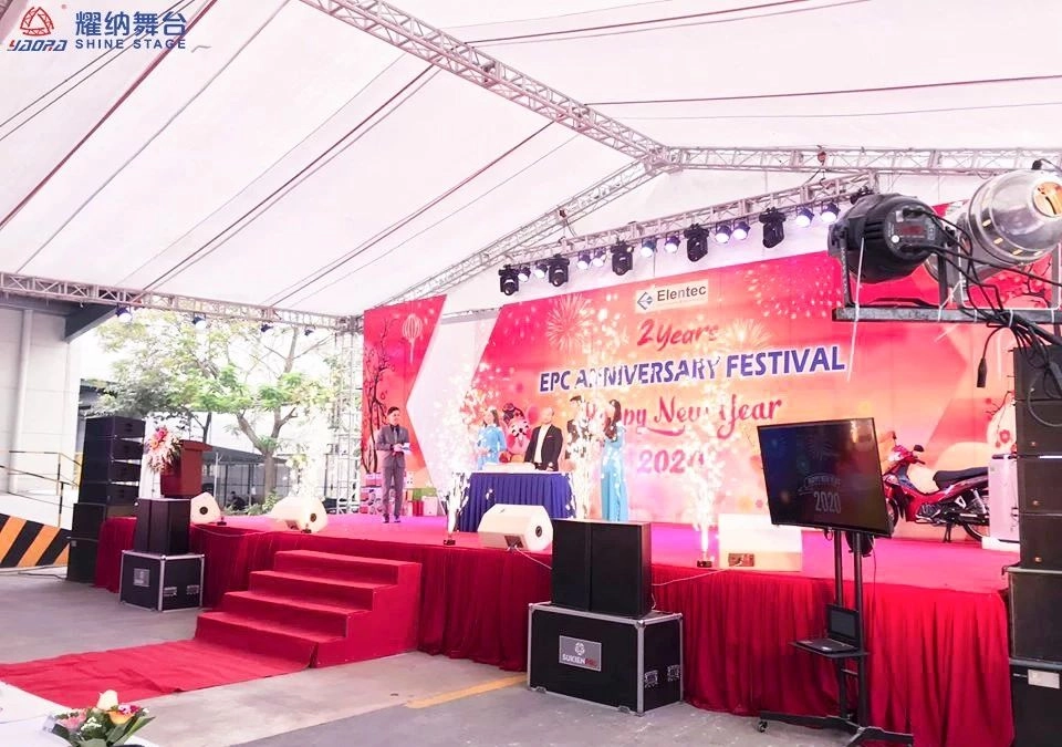 Stage Truss Structure project of Vietnam Elentec Group Annual Meeting ...