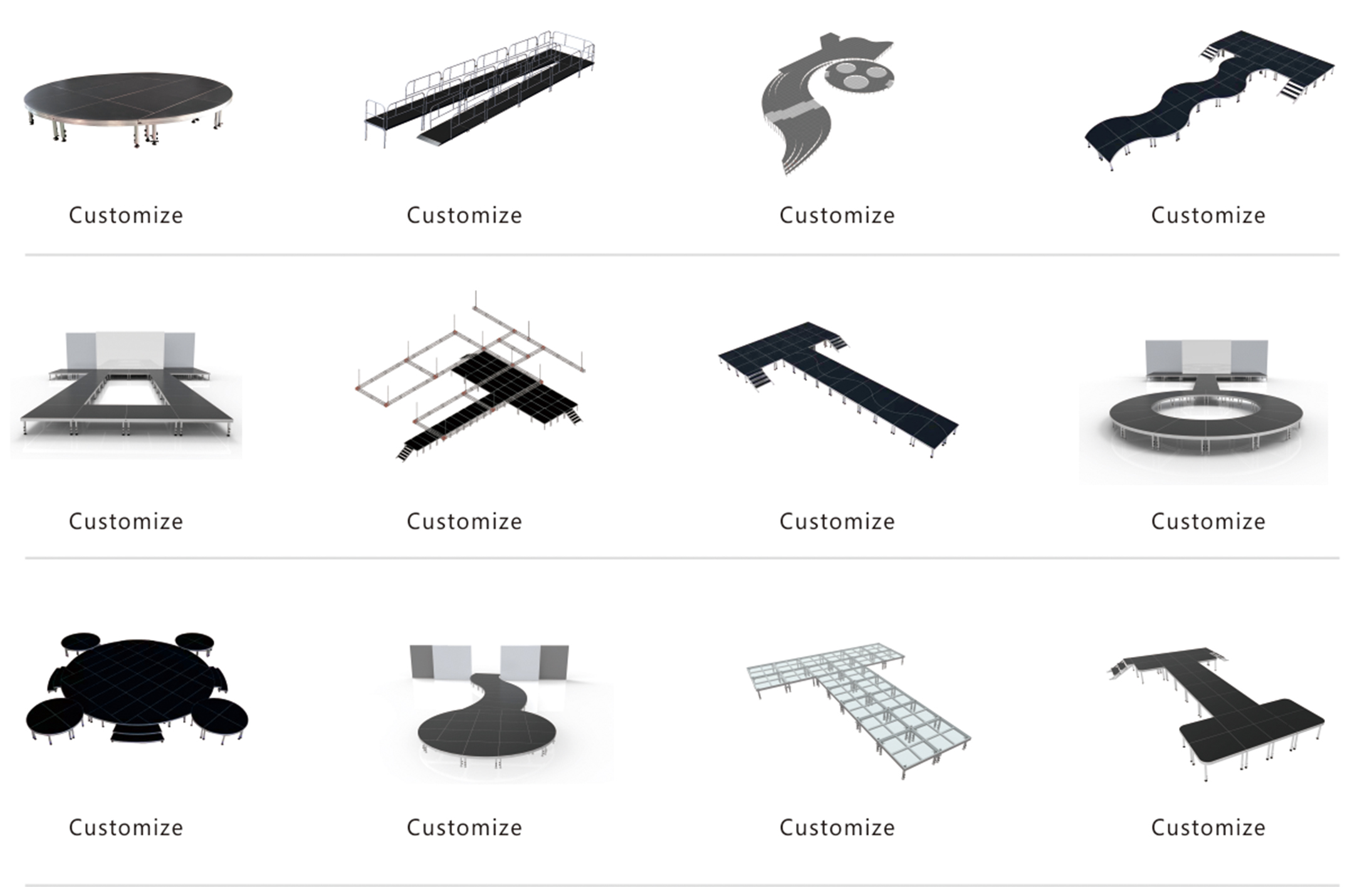 Black Outdoor Crowd Control Barriers (Stand 1*1.2*1.2m) - Aluminum ...